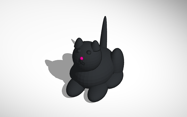 3D design Cat - Tinkercad