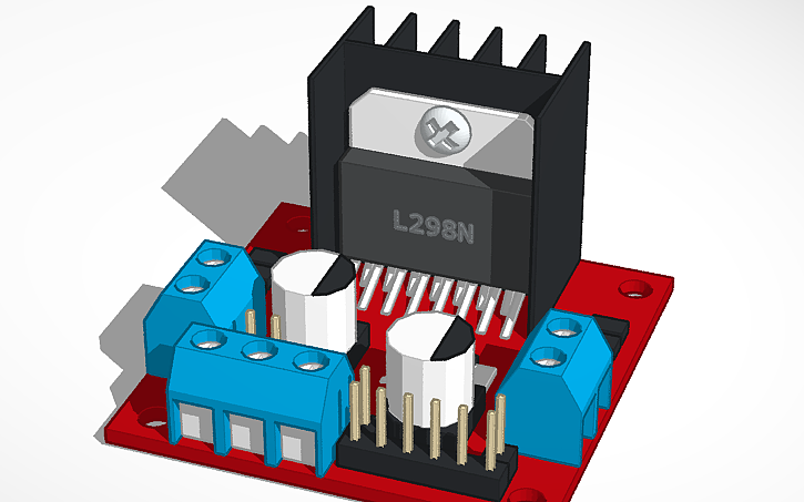 3D design Motor Driver L298N - Tinkercad