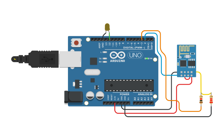 Circuit Design Projeto Modulo Wi Fi Arduino Tinkercad