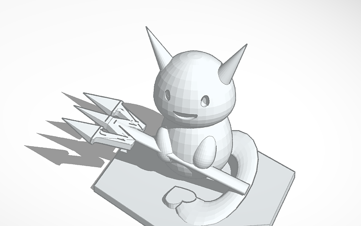 3D design Chibi Devil Improved | Tinkercad