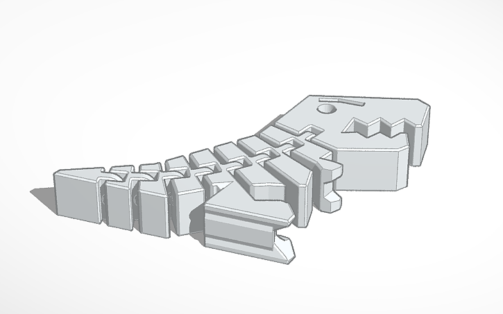 3D design Flex Rex - Tinkercad