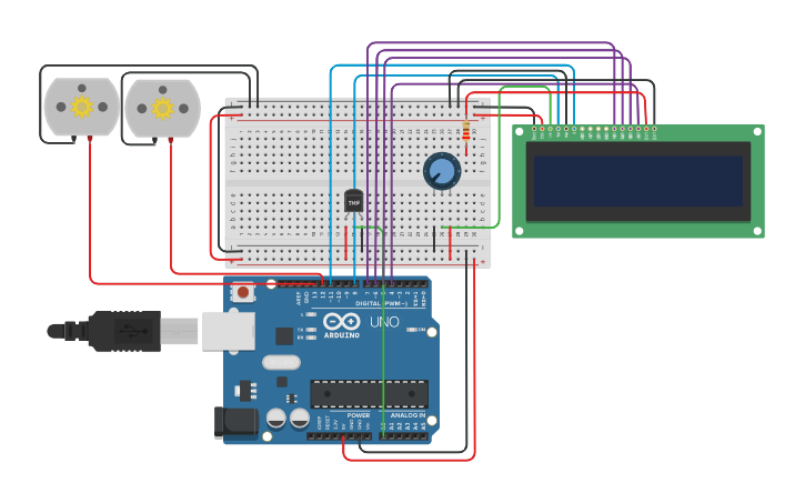 Circuit Design Sensor De Temperatura Tinkercad
