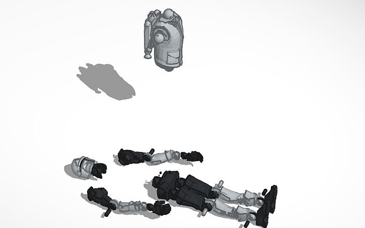 3D design action figure - Tinkercad