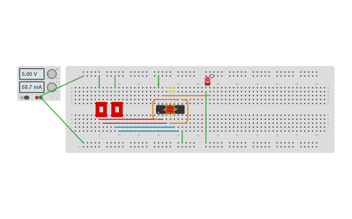 Circuit design Lab 6 NAND Gate Using NOR Gates | Tinkercad