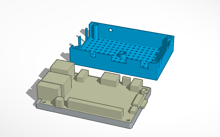 3D design Orange Pi PC case - Tinkercad