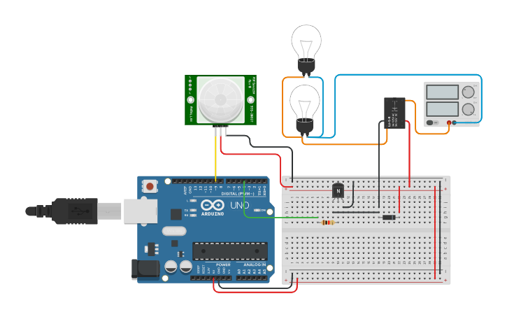 Circuit design Reles | Tinkercad