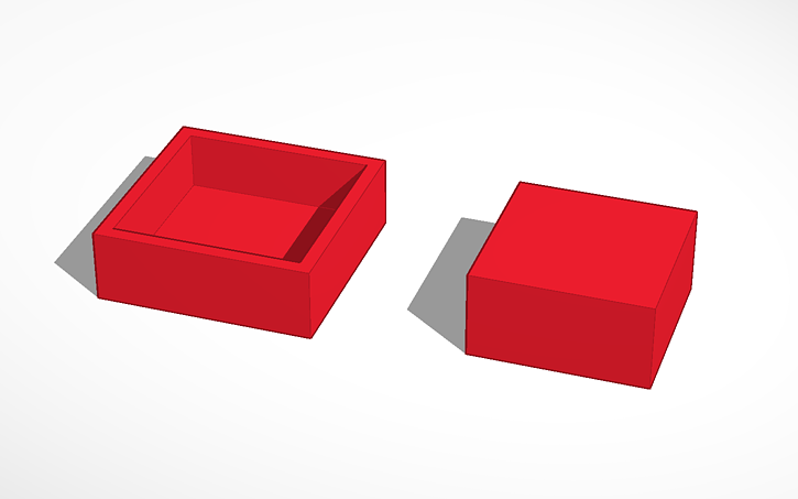 3D design Calibration boxes - Tinkercad