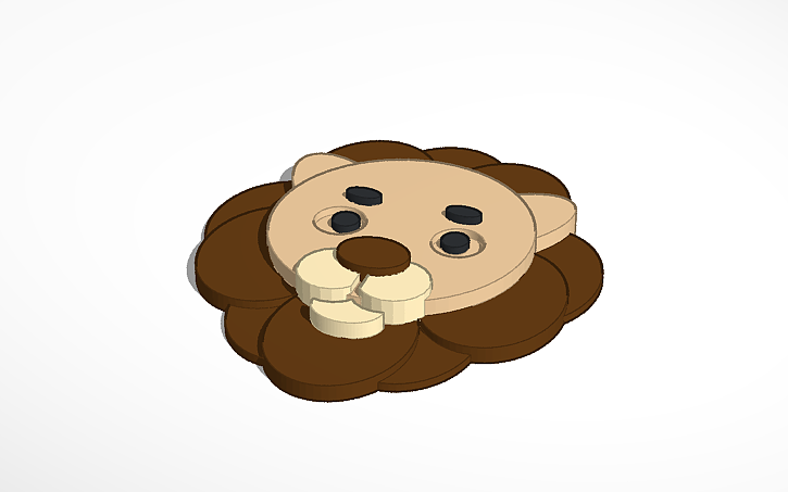 3D design LION - Tinkercad