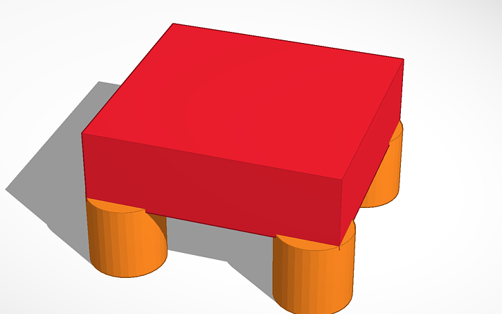 3D design Bad table - Tinkercad