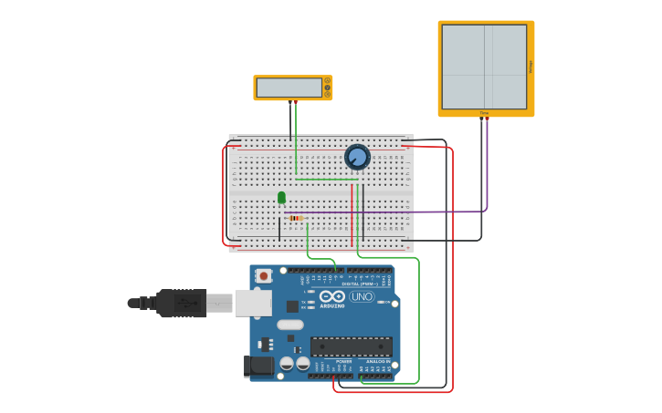 Circuit Design Control The Brightness Of Led Using A Potentiometer