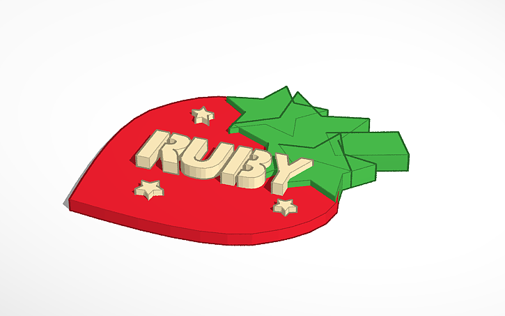 3D design Ruby - Tinkercad