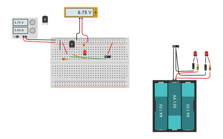 Circuit design RehanTifanno_223510476_4B_Pertemuan5 - Tinkercad