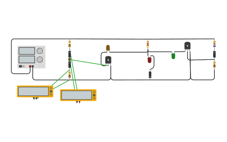 Circuit design battery management - Tinkercad
