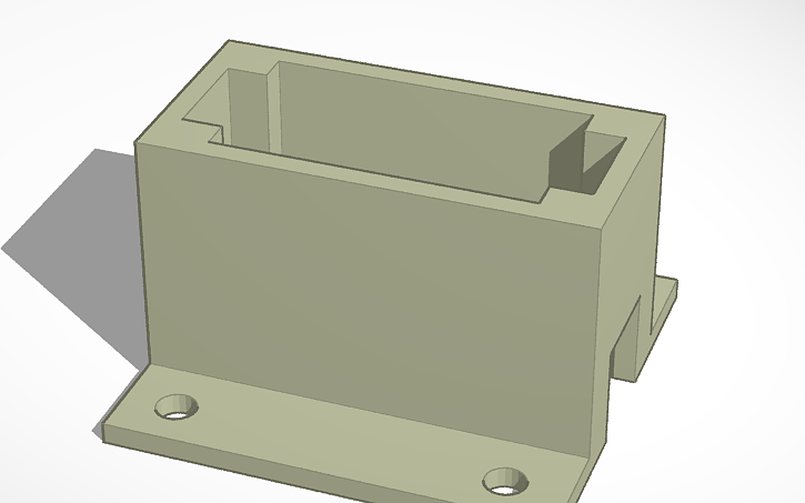 3D design mg90s servo table mount - Tinkercad