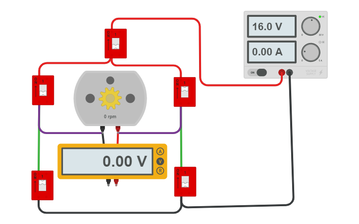 Circuit design P_Motor_DC_Ponte | Tinkercad Circuit design P_Motor_DC_Ponte | Tinkercad
