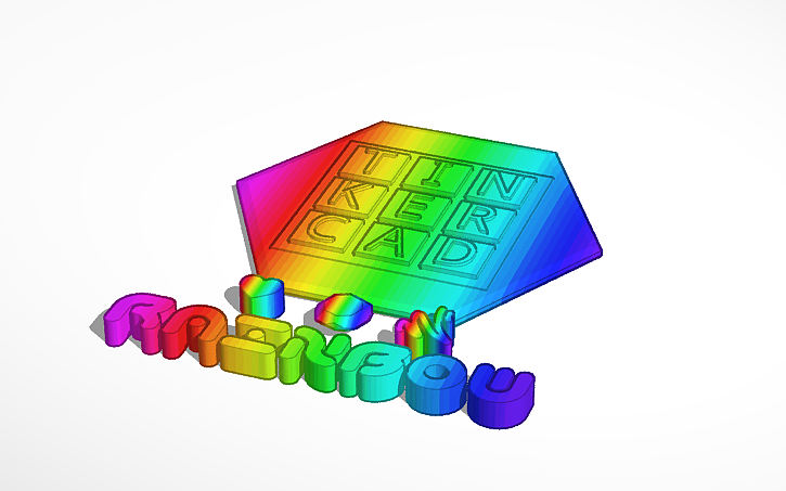 3D design RainBow Gradients - Tinkercad