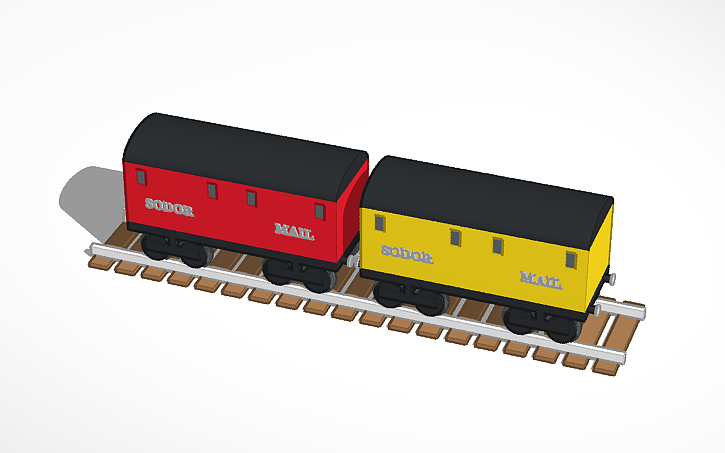 3D design OLD Sodor Mail Vans - Tinkercad