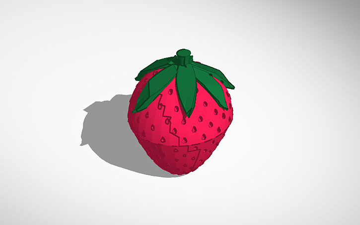 3D design Strawberry - Tinkercad