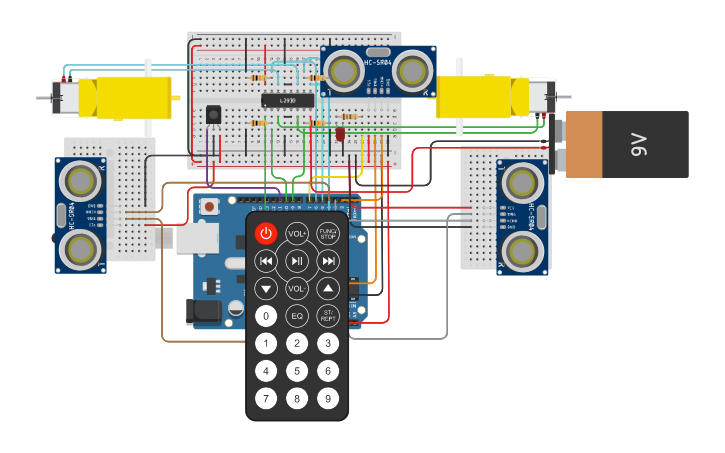 Circuit design Robot Móvil - Proyecto Final | Tinkercad