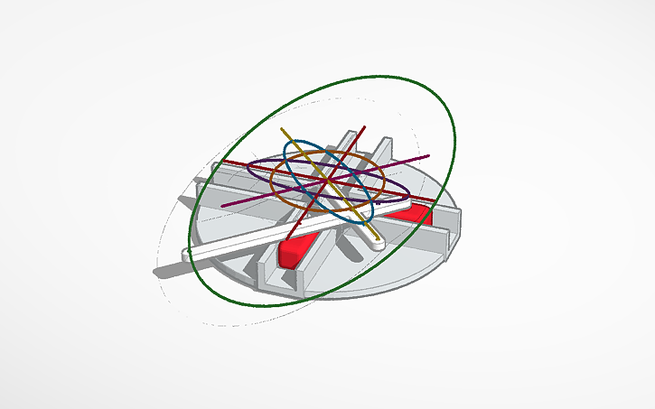 3D design Trammel Elliptical Paths SIM LAB - Tinkercad