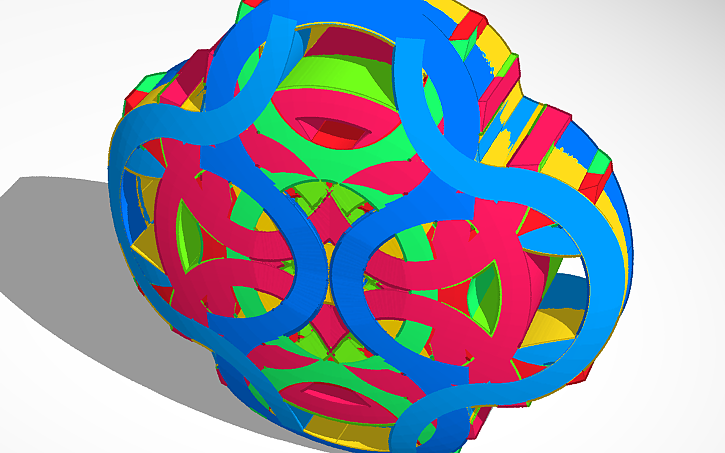 3D design Crazy Crest - Tinkercad