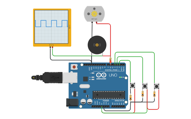 Circuit design PWM test - Tinkercad Circuit design PWM test - Tinkercad