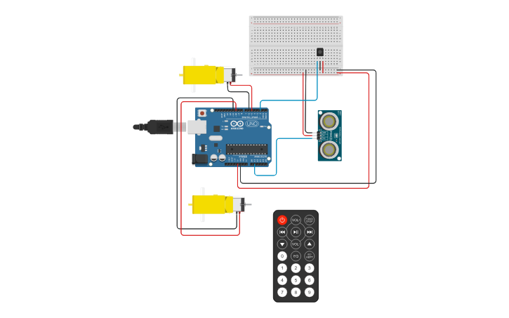 Circuit design Motoare - Exemplu 6 - Tinkercad