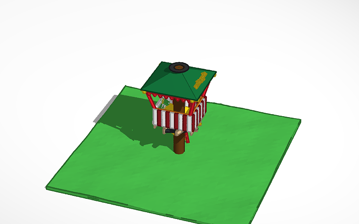 3D design Реконструкция 1 дома на дереве Tree house | Tinkercad