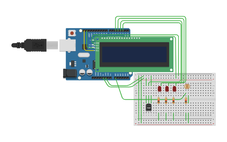 Circuit design Bai tap 8 - Tinkercad