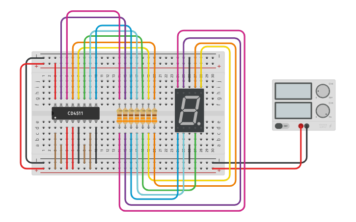 Circuit design Logic Design (Lab 4) - Tinkercad