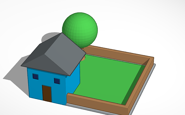5 Cool House 3d Model Tinkercad You Mockup