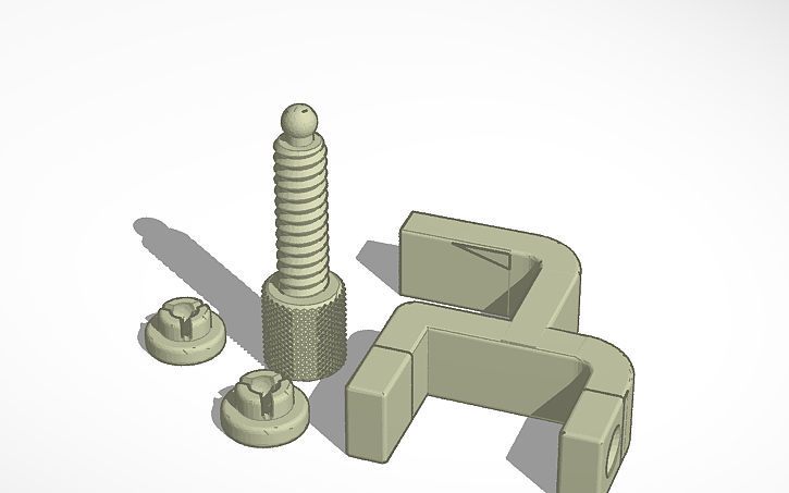 3D design Clamp with hole for screw driver | Tinkercad