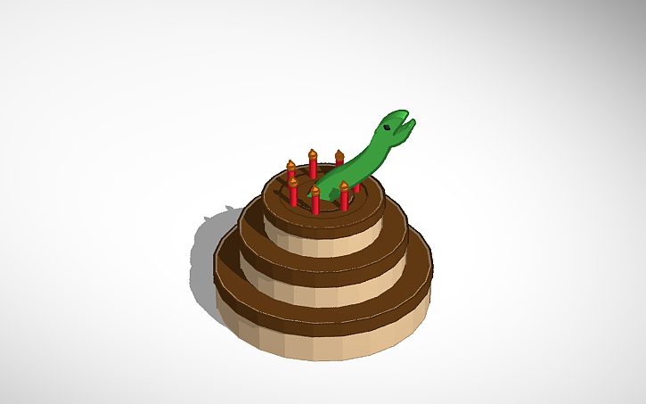 3D design Snake In A Cake - Tinkercad