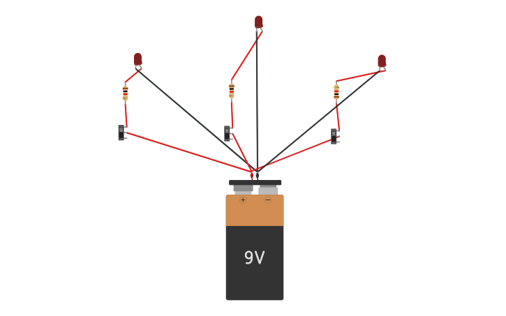 Circuit Design 3 Digit Binary Tinkercad