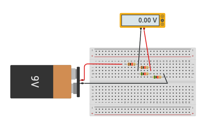 Circuit design wheatstone bridge - Tinkercad