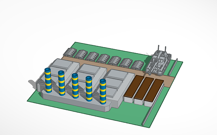 3D design Improved Kranvagn Factory - Tinkercad