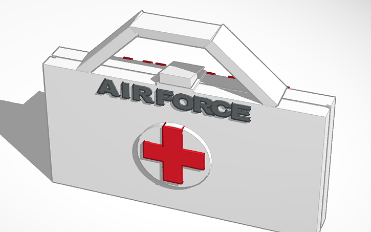 3D design Air Force Medic Box | Tinkercad