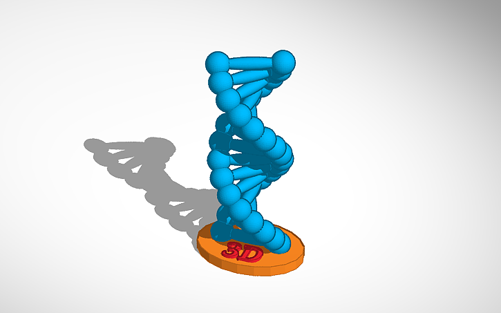 3D design DNA - Tinkercad