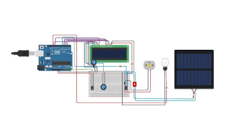 Circuit design AUTOMATIC ROOM TEMPRATURE CONTROLLER - Tinkercad