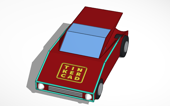3D design Tinker Car with piping - Tinkercad