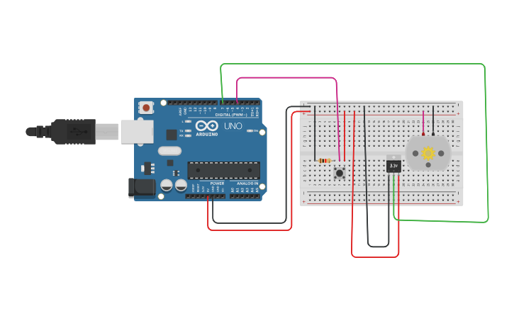 Circuit design Tinker-1 - Tinkercad