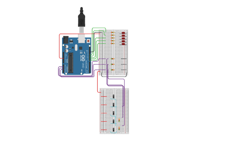 Circuit Design Microswitch Tester Tinkercad