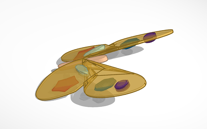 3D design Clear Butterfly - Tinkercad