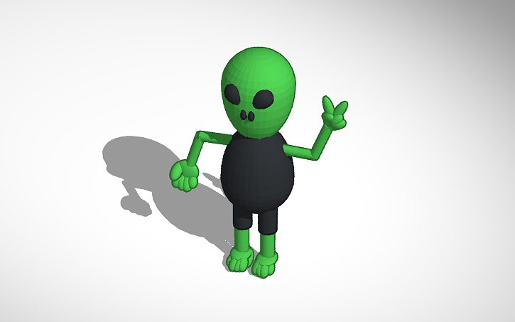 3D design Alien - Tinkercad