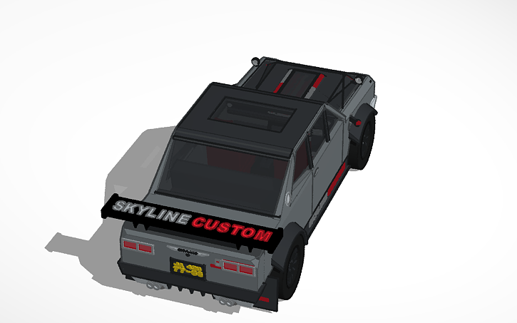 3D design 1972 Nissan Gt-R Skyline Custom - Tinkercad