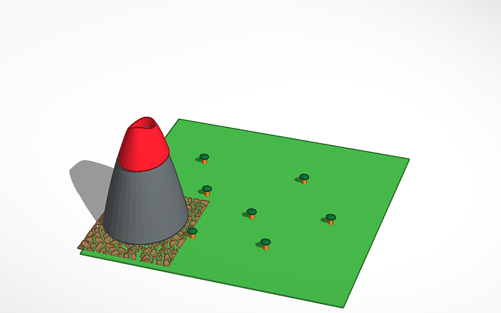3D design Landscape 1 - Tinkercad