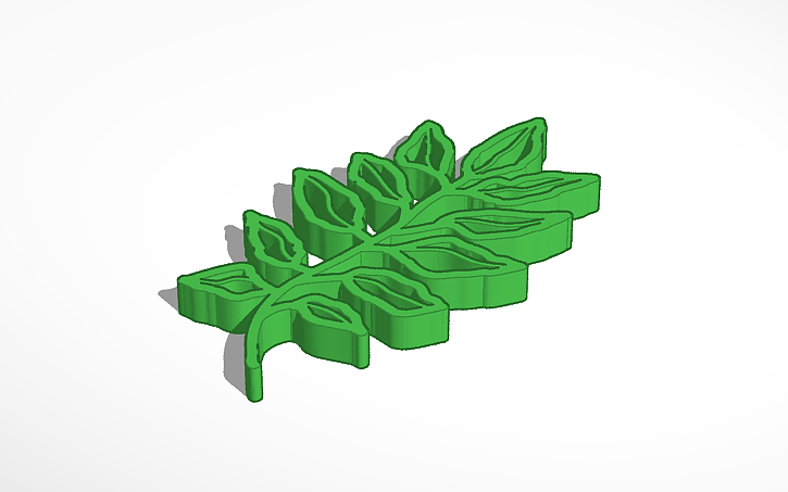 3D design Leaf - Tinkercad