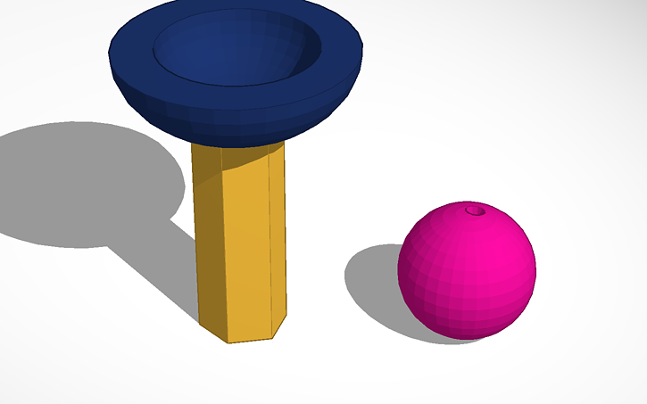 3D design ball catcher | Tinkercad
