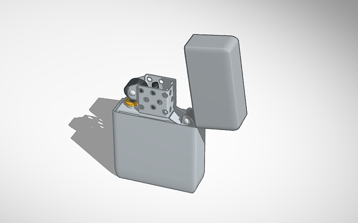 3D design Flip lighter - Tinkercad
