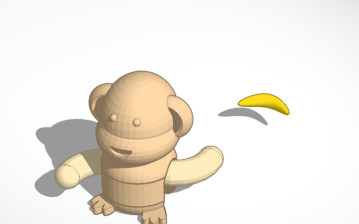3D design Monkey Spin - Tinkercad